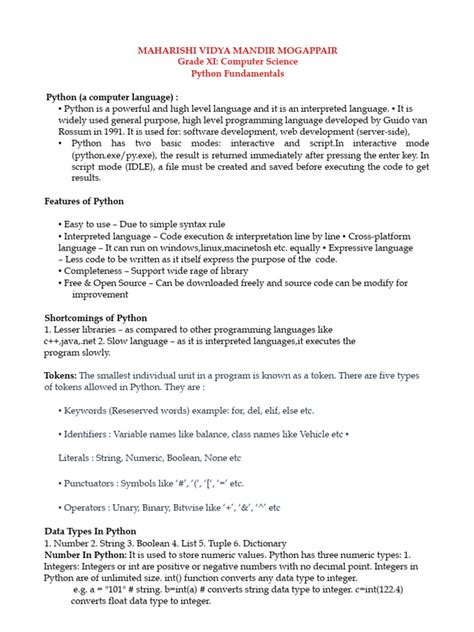 Sumita Arora Class Xi Computer Science With Python Pdf Pdf Data