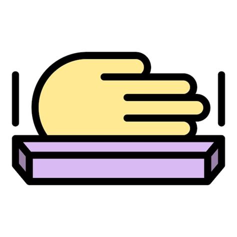 Premium Vector Handprint Recognition Icon Outline Vector Palm Scanner