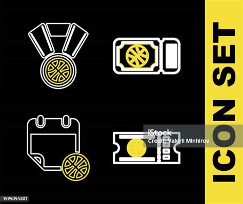 라인 농구 경기 티켓 농구와 하트 스톱워치 아이콘을 설정합니다 벡터 가죽에 대한 스톡 벡터 아트 및 기타 이미지 가죽 경쟁 공 스포츠 장비 Istock