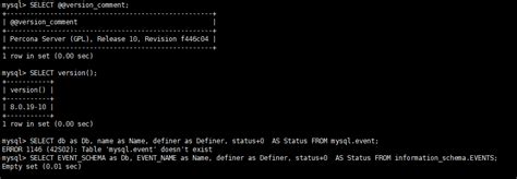 could not get event status percona 8 · issue 419 · signal18 replication manager · github