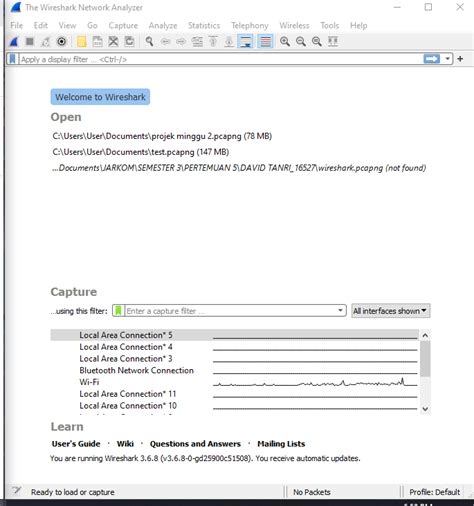 Analisis Osi Model Pada Setiap Layer Menggunakan Wireshark By David