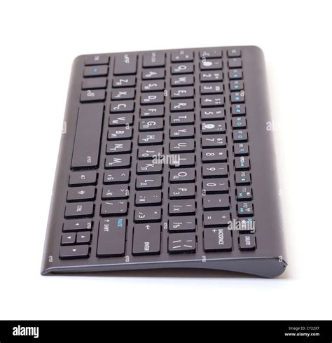 Black Computer Keyboard Isolated On A White Background Stock Photo Alamy