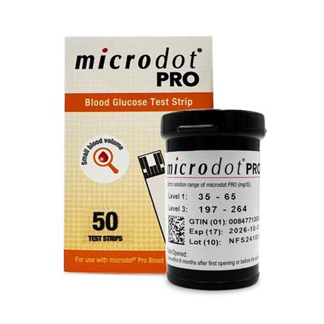 Microdot® Pro Test Strips 50 Count Bound Tree