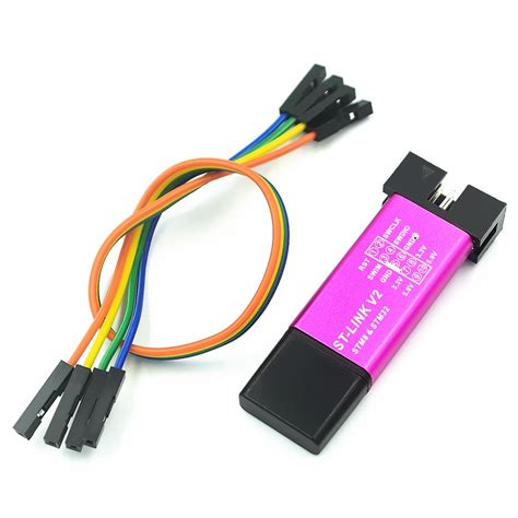 St Link V2 Mini Stm8 Stm32 Programming Dupont Cable Random Color