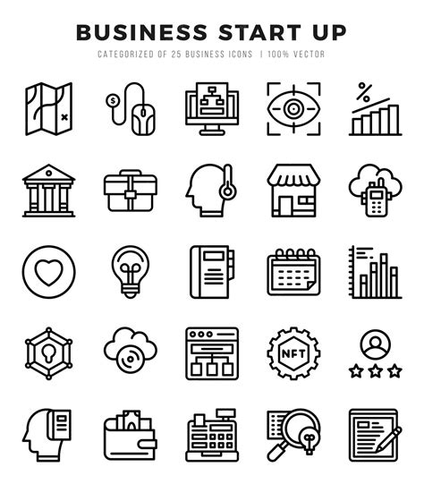 premium vector icons set love for web app vector illustration