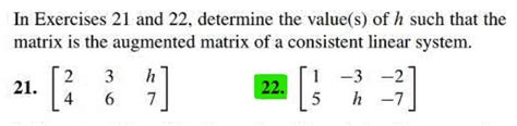 Solved In Exercises 21 And 22 Determine The Value S Of H Chegg Com