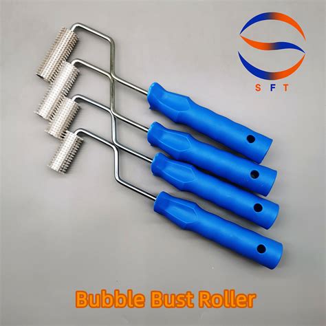 Customized Aluminium Bubble Bust Roller For Frp Grp Fiberglass Laminating Bubble Bust Roller