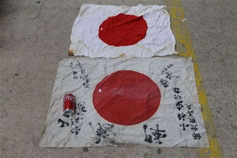 2 Vintage Japanese Military Flags Dixons Auction At Crumpton