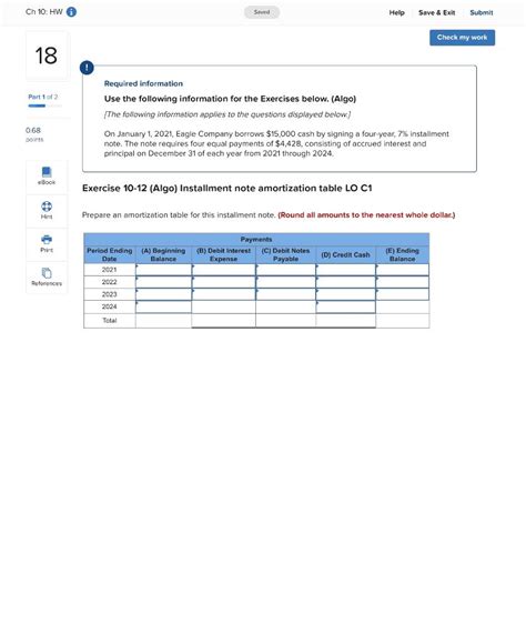 solved ch 10 hw seved help save and exit submit check my work