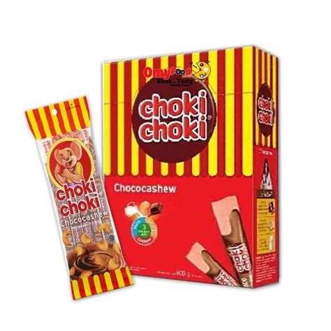 Choki Choki Malaysia Chocolate Pastechocomilkchococashew 1 Box X60