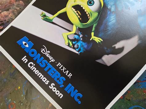 Disney Pixar Monsters Inc 11 X 17 Movie Collectors Poster B2g1f Etsy