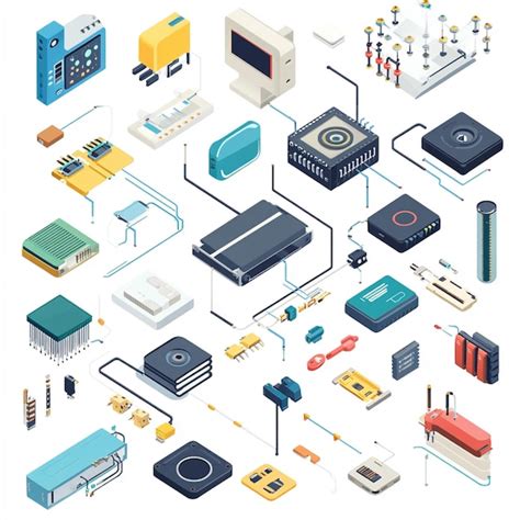 A Visual Representation Of Different Types Of Electronic Sensors And Their Applications