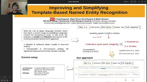 Underline Improving And Simplifying Template Based Named Entity Recognition