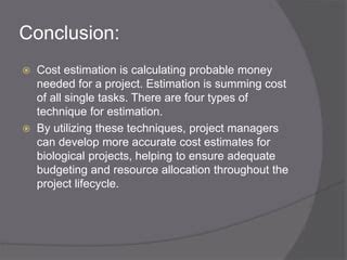 COST ESTIMATION FOR A RESEARCH PROJECT Pptx Pharmaceutical Industry Industries