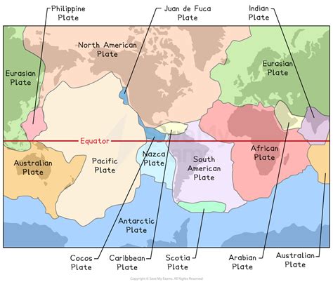 Plate Tectonics Map Plate Boundary Map Plate Boundaries And Landforms