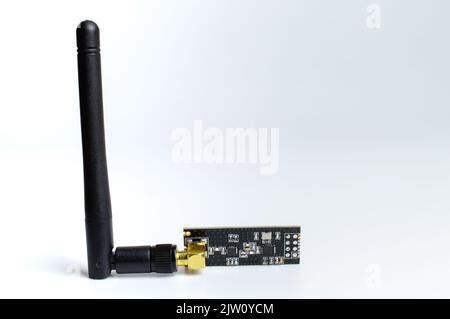 Receiver Or Transmitter Module Nrf L On A White Background Stock