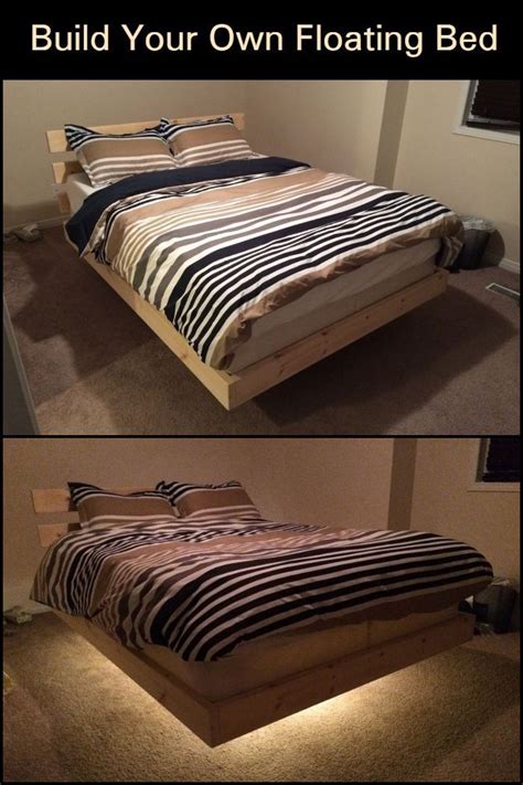 Build Your Own Floating Bed DIY Projects For Everyone Floating Bed Diy Bed Bed