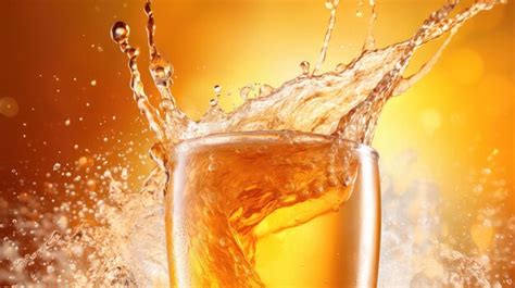 Premium AI Image Beverage Bubble Beer Drink Fizzing
