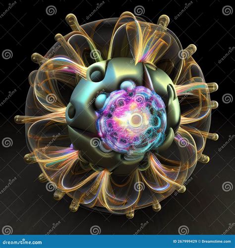 Inner Structure Of Quantum Particle Higgs Boson Stock Illustration