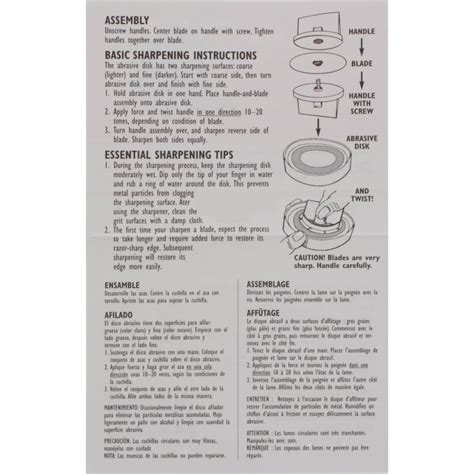 60mm Rotary Blade Sharpener Colonial Needle