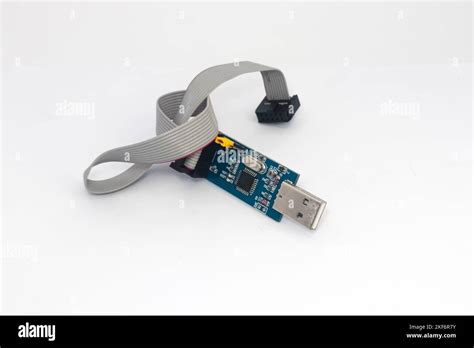 an avr microcontroller downloader with usb port and connecting cable