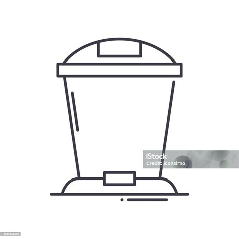 빈 아이콘 선형 격리 된 그림 얇은 선 벡터 웹 디자인 기호 흰색 배경에 편집 가능한 스트로크와 개요 개념 기호 가솔린에 대한 스톡 벡터 아트 및 기타 이미지 Istock