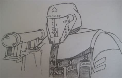 Marscorp Commando Sketch By Dbuilder On Deviantart