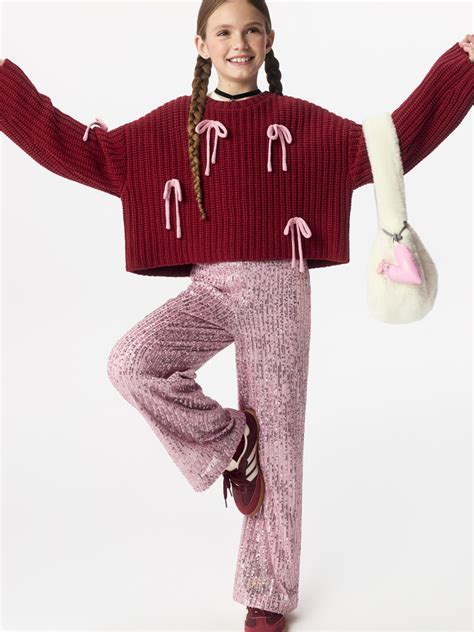 Брюки Девочки Sela темно розовый Повседневный размер 158 На любой сезон Китай купить C