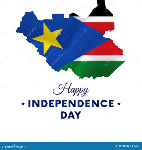 Banner Or Poster Of South Sudan Independence Day Celebration South