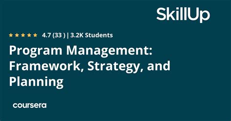 Program Management Framework Strategy And Planning Coursera Program Management Framework Strategy And Planning Coursera