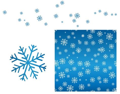 Premium Vector Blue Snowflake Pattern