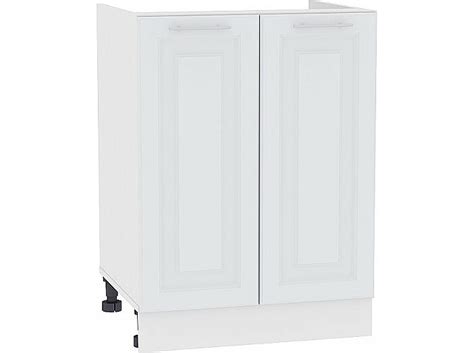 Шкаф нижний под мойку с 2 мя дверцами Ницца Royal НМ 600 Blanco Белый купить недорого по цене от