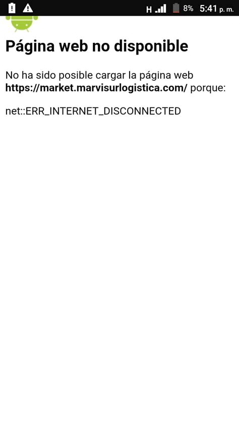 Webview Android Studio Mostar Mesaje De Que Esta Deconetado Pero Sin Mostrar El Error Por