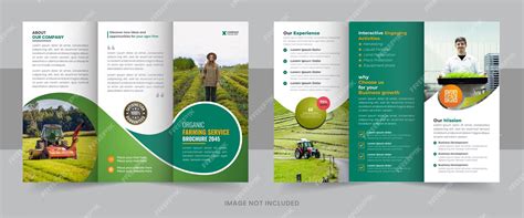 Premium Vector Agriculture Farming Services Brochure Template Agro Farm Flyer Organic Farming