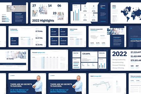Годовой отчет Шаблон презентации — Каталог слайдов — Слайды и инфографика для презентаций