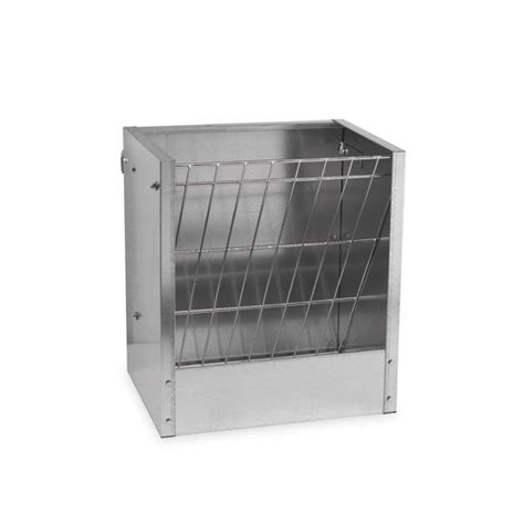 Подвижна единична ясла за сено и зърно Овце Кози Поцинкована ламарина Размери 370 X 470