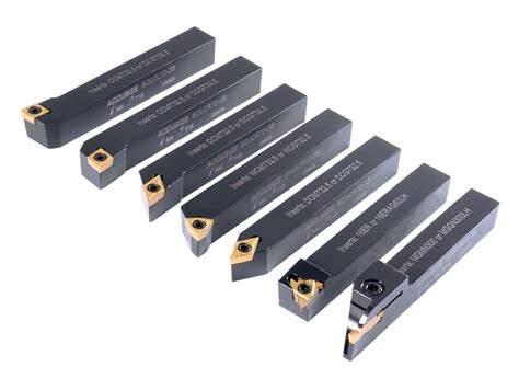 7 Pc Lathe Toolset Indexable Carbide Turning Tools