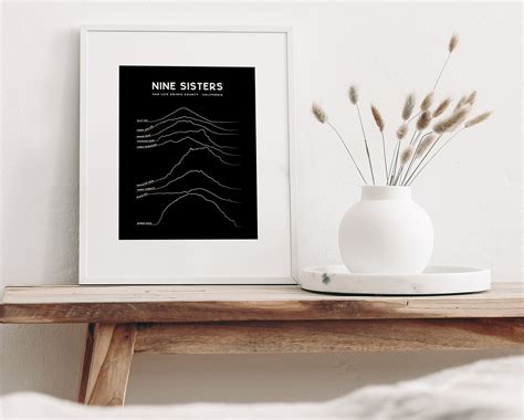 Nine Sisters Art Print Etsy