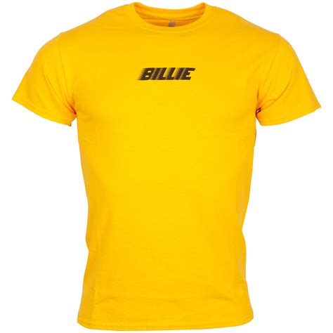 Billie Eilish T Shirt Racer Logo Blohsh Gelb Orange