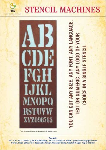 Electronic Stencil Cutting Machine At ₹ 90000 Piece Laser Cutting Designs In Jaipur Id