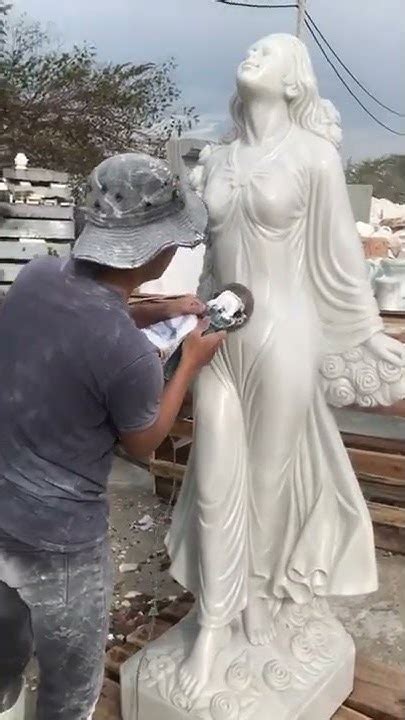 [ 조각상 다비드컴퍼니 ] 로마풍 플로라여인상 화이트마블 제작중 Youtube