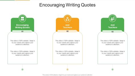 Encouraging Writing Quotes In Powerpoint And Google Slides Cpb PPT Template