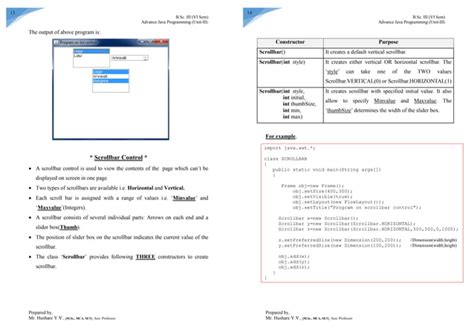Bsc Iiivi Sem Advance Java Unit3 Awt And Event Handling Pdf Programming Languages Computing