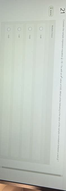 [solved] 21 Consider The Sample Regression Equation Hat Y