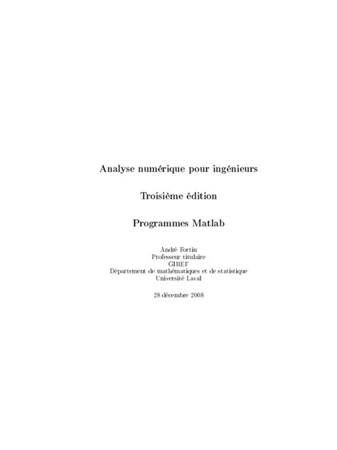programmes matlab pdf