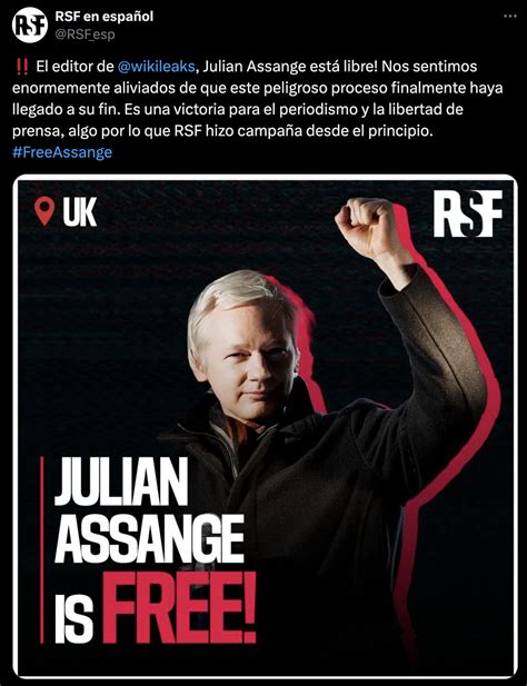 La Liberación De Assange Es Una Victoria Para La Libertad De Prensa