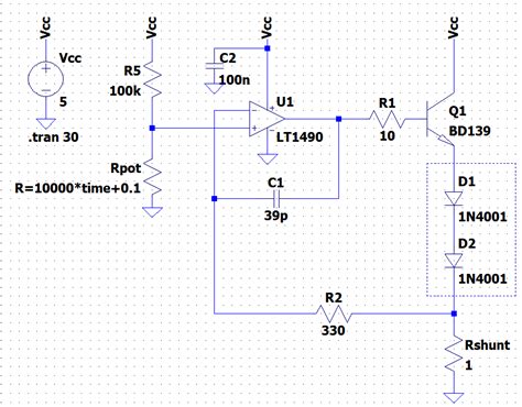 Constant Current Source Circuit For A Laser Diode Electrical