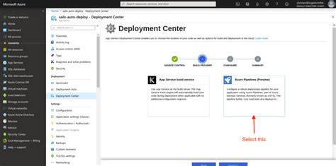 Deployment Centre Azure Pipeline Logistic Infotech