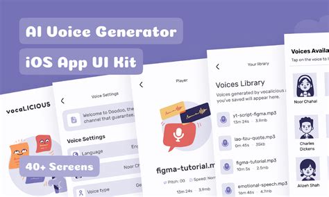 Vocalicious Ai Voice Generator Ui Kit Salmanwap Figma