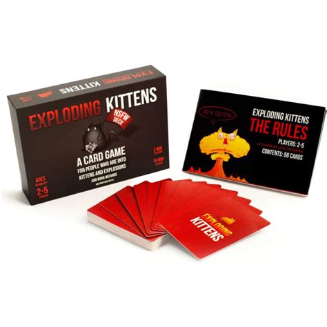Sidedeal 4 Pack Exploding Kittens Nsfw Barking Kittens Danger And